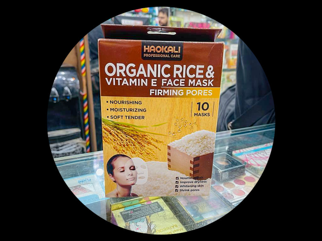 Haokali Organic Rice & Vitamin E Sheet Mask (FOR OILY/ACNE SKIN) – www ...