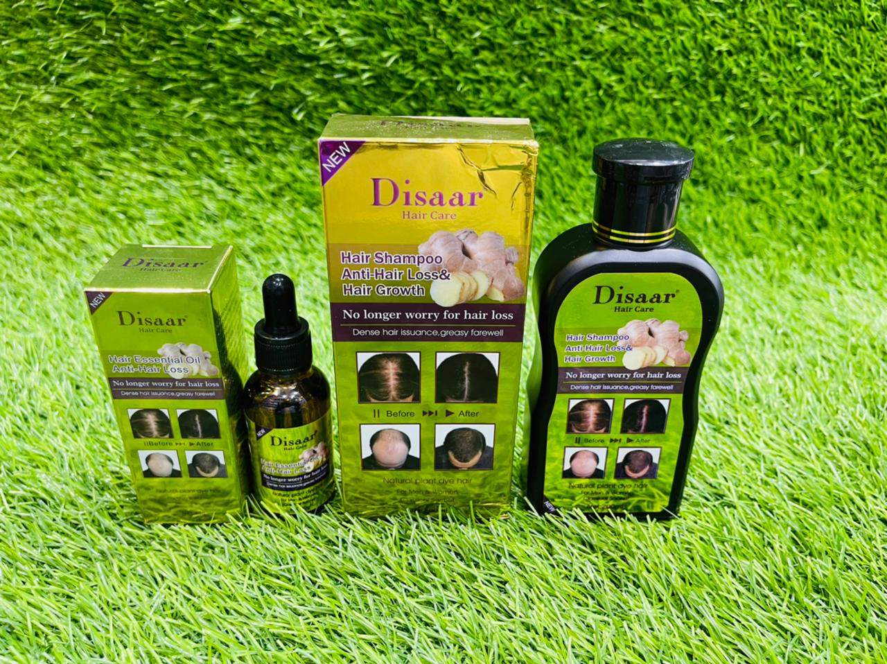 DISAAR GINGER ANTI-HAIRLOSS SHAMPOO AND SERUM SET – www.onlinemart.com.pk