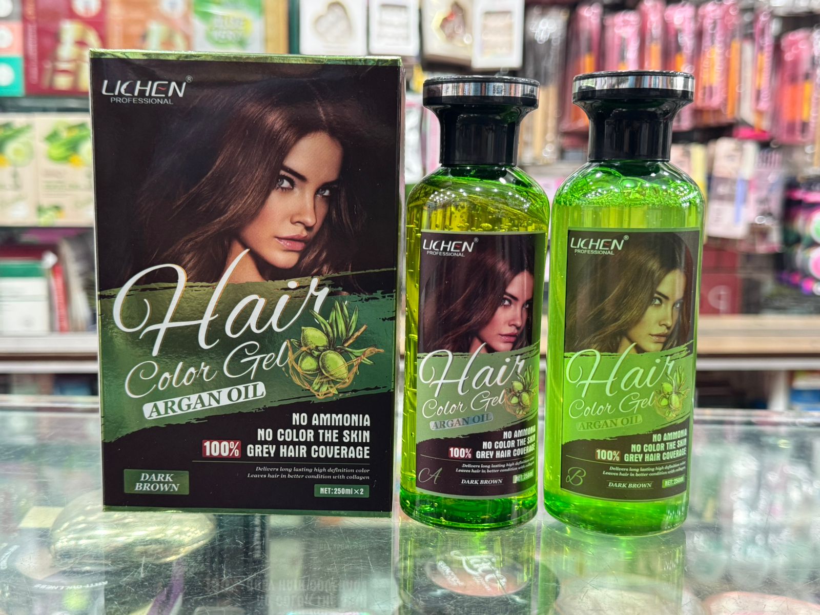 Lichen Professional Hair color gel 250*2ML SHAMPOO COLOUR – www ...